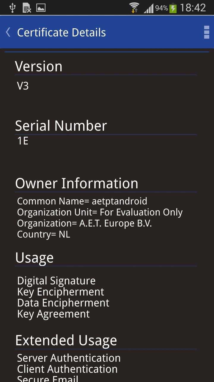 Download do APK de AET Safesign IC para Android