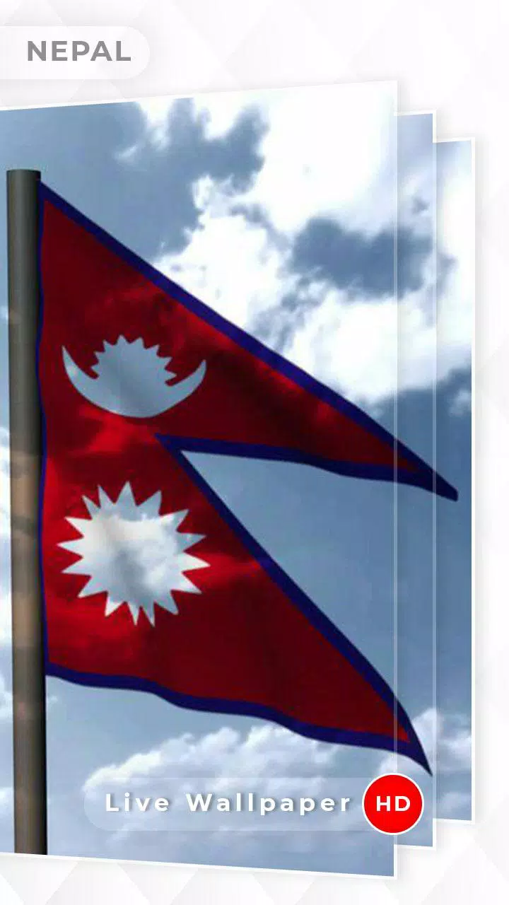Nepali Flag 3d