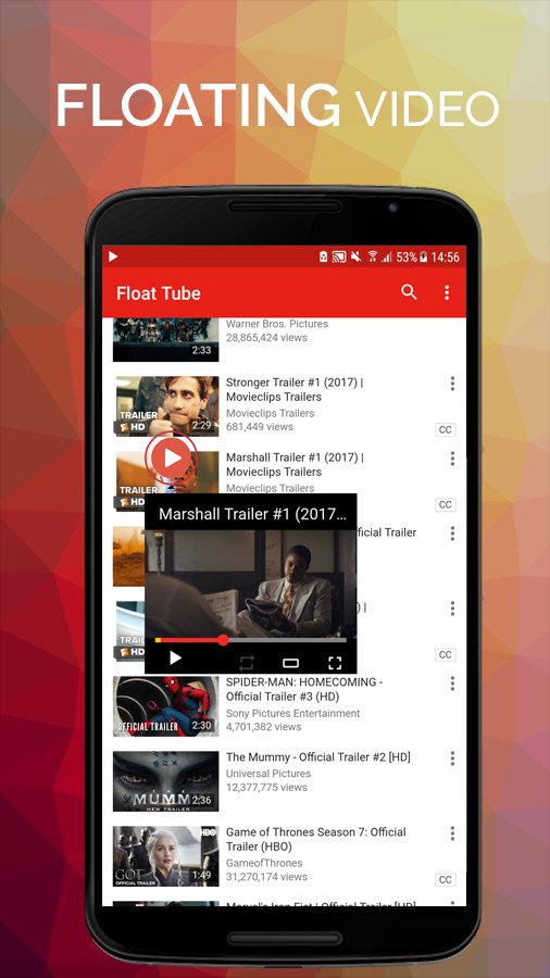Download do APK de Float Tube - Floating Popup Video Player para Android