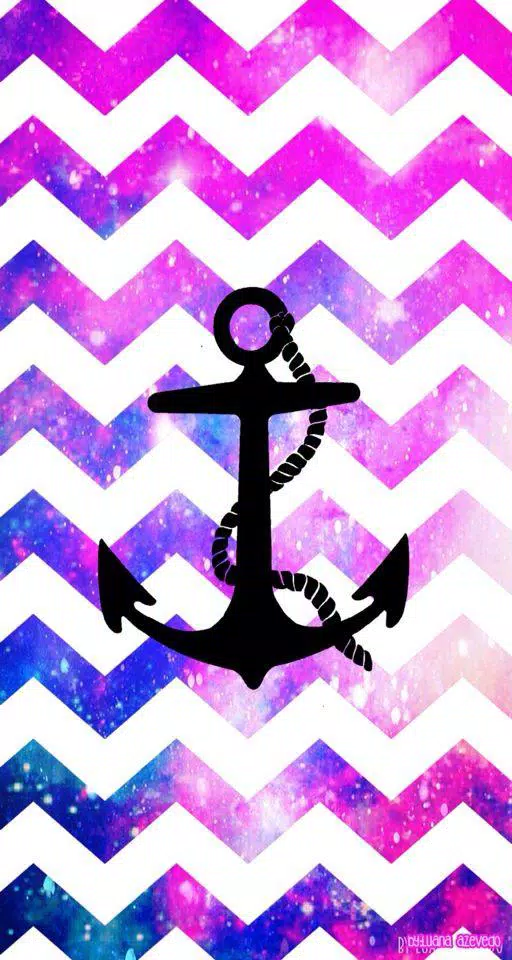 Cute Anchor And Chevron Wallpaper