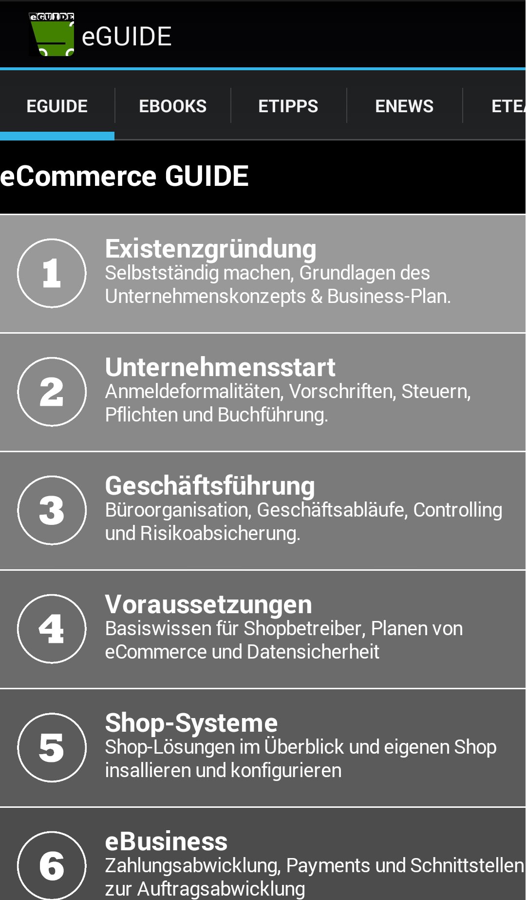 eGUIDE - Der eCommerce Berater APK for Android Download