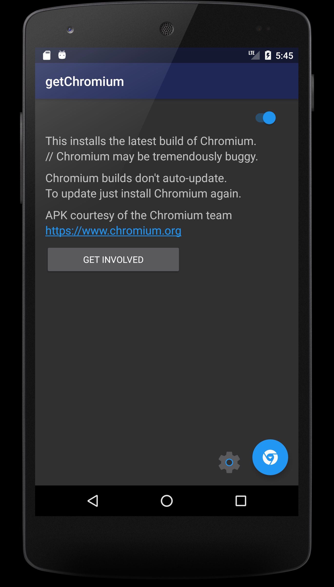 getChromium APK for Android Download