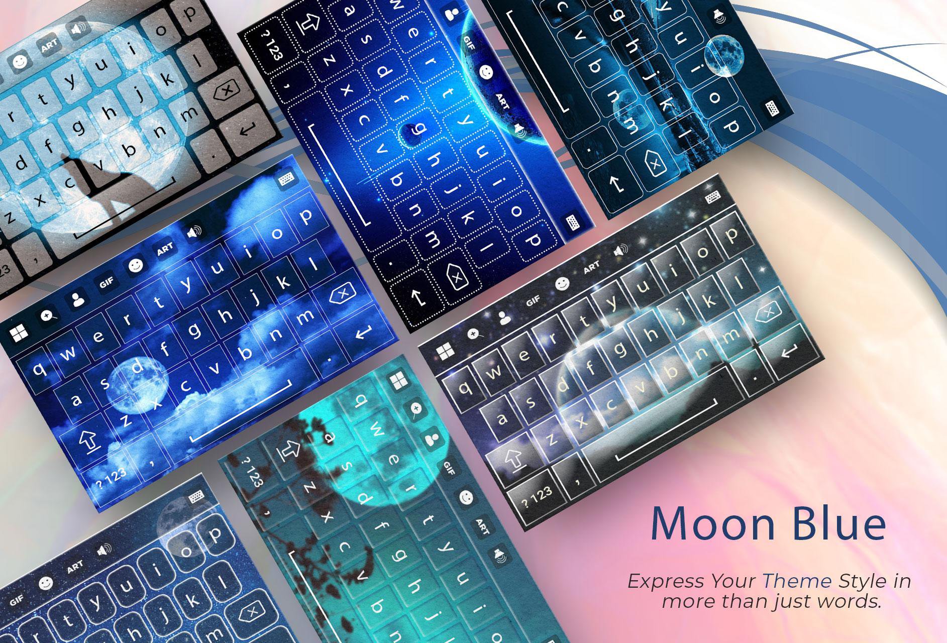 Moon Blue Keyboard APK für Android herunterladen