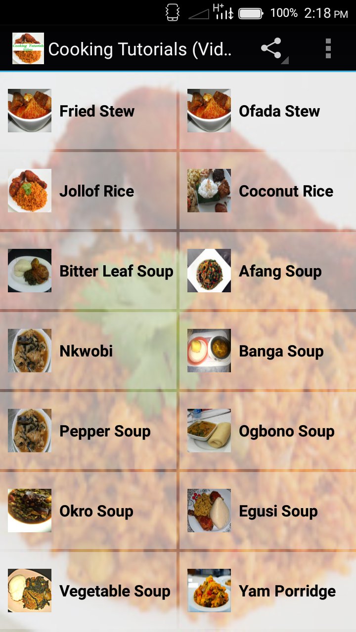 Cooking Tutorials Videos APK per Android Download