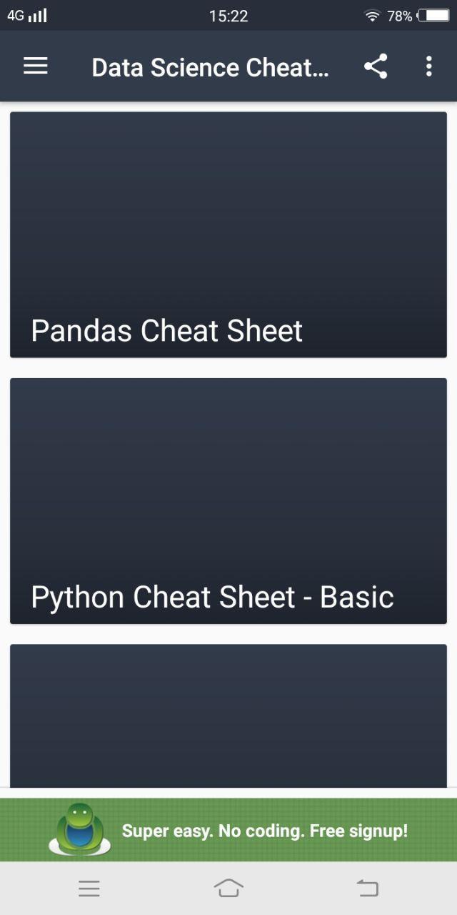 Data Science Cheat Sheets Apk For Android Download