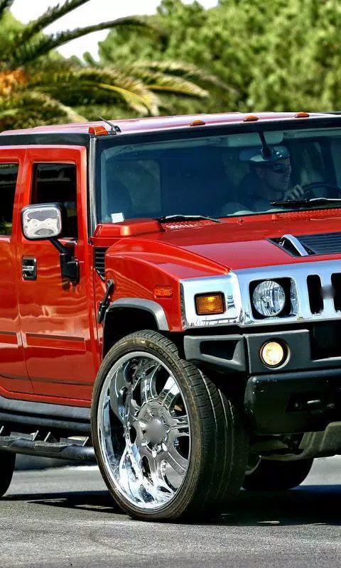 Red Hummer Wallpaper