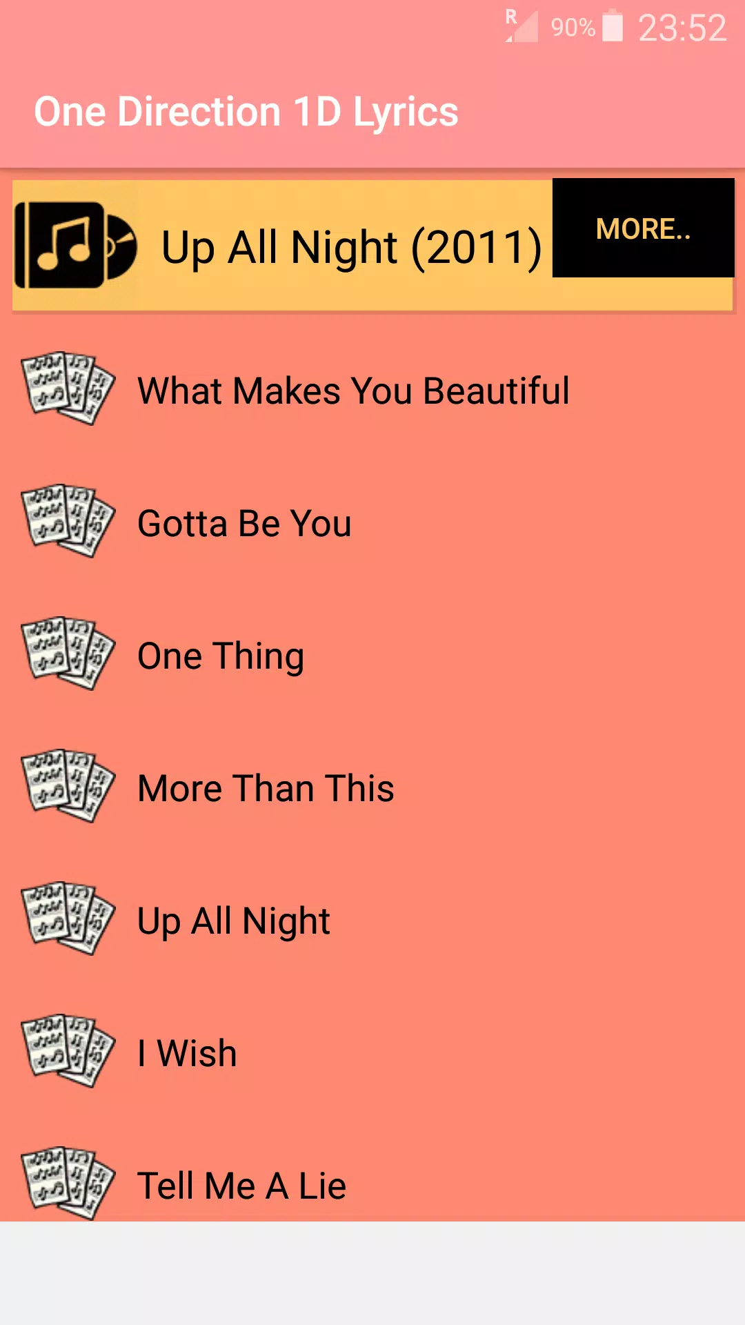 One Direction Up All Night Lyrics