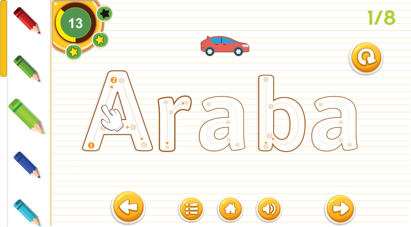 Türkçe Alfabe: Harf Kelime Yazma APK untuk Unduhan Android