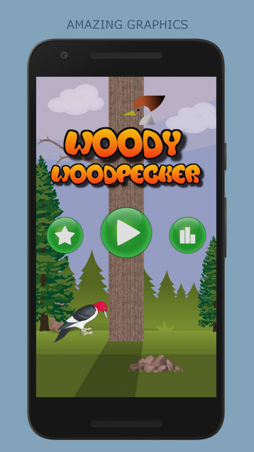 Android向けのWoodpecker tree chopper game for boys and girls APKをダウンロードしましょう