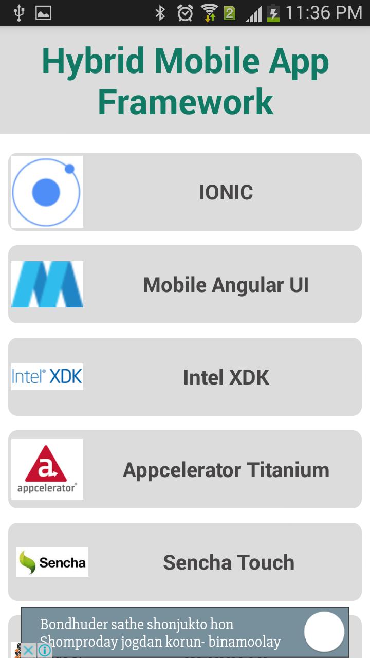 Download do APK de Hybrid Mobile App Frameworks para Android Download do APK de Hybrid Mobile App Frameworks para Android