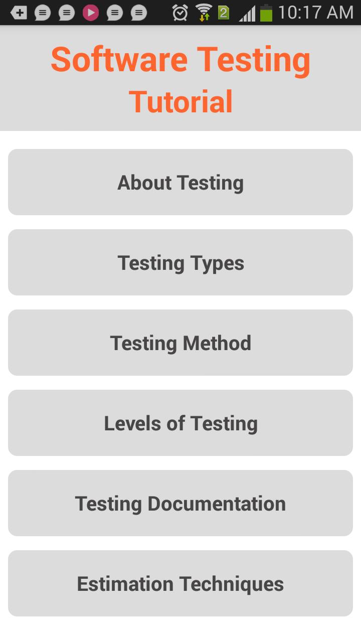 Software Testing Tutorial APK for Android Download Software Testing Tutorial APK for Android Download