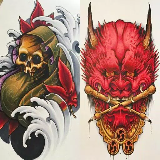 Traditional Japanese Demon Tattoo Designs