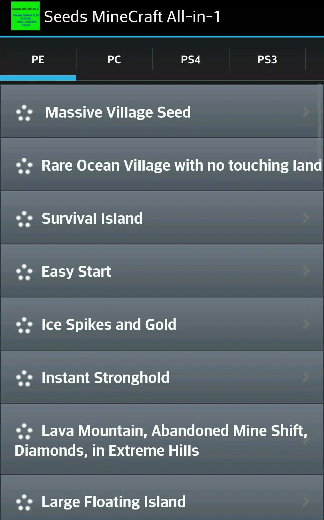 Minecraft Floating Island Seed Ps3