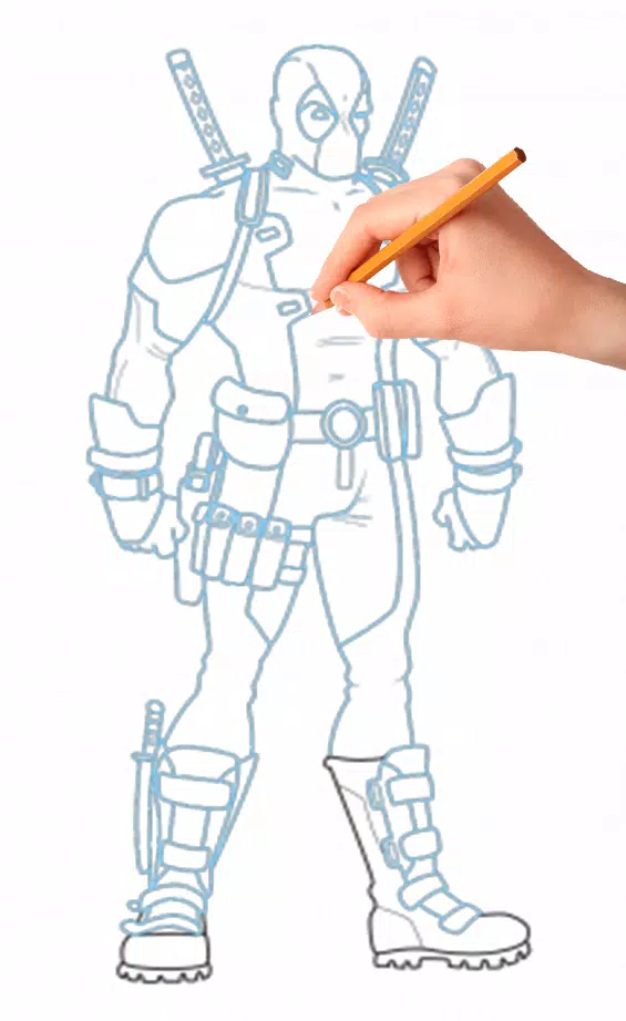 How To Draw Deadpool Full Body