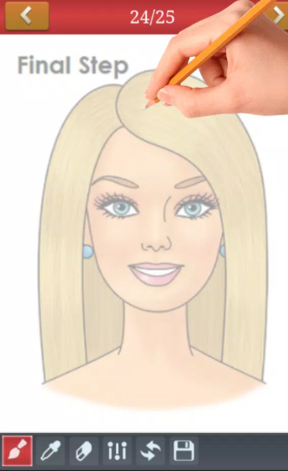 Barbie Doll Head Drawing