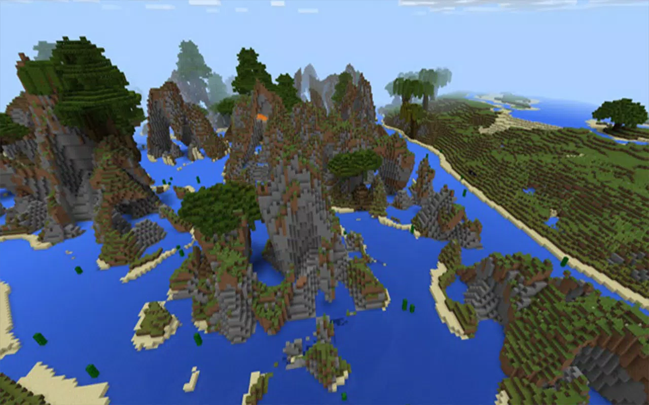 Minecraft All Biomes Map