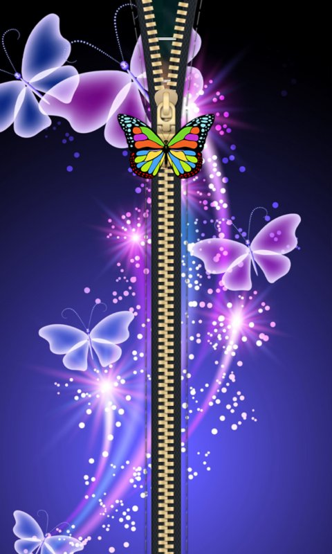 Butterfly Zipper Lock Screen APK for Android Download