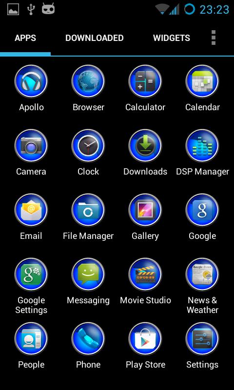 Blue Bubble Icon Pack APK for Android Download