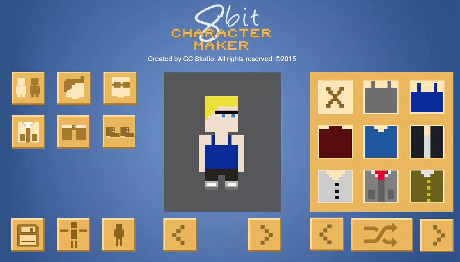 8 Bit Character Creator