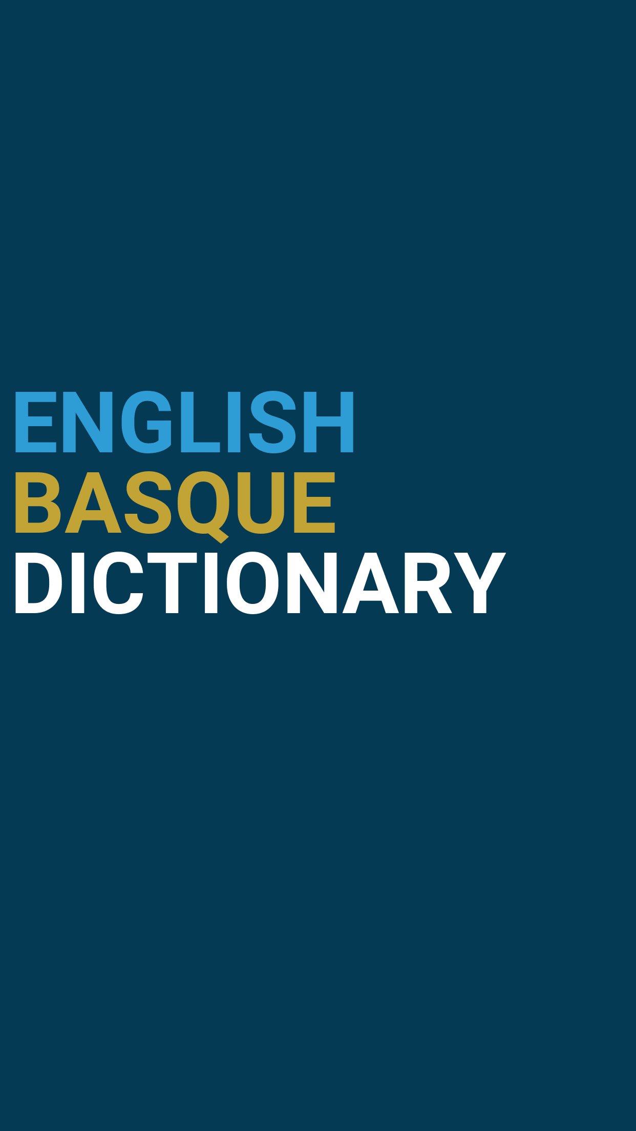 English : Basque Dictionary APK for Android Download
