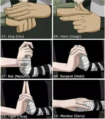 Ninja Hand Symbols