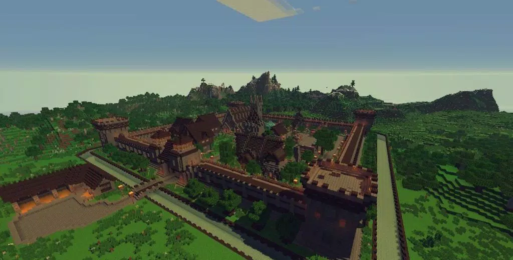 Minecraft Medieval Village Layout