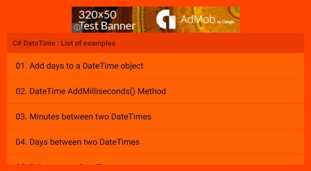 Download Do Apk De C Datetime Examples Para Android