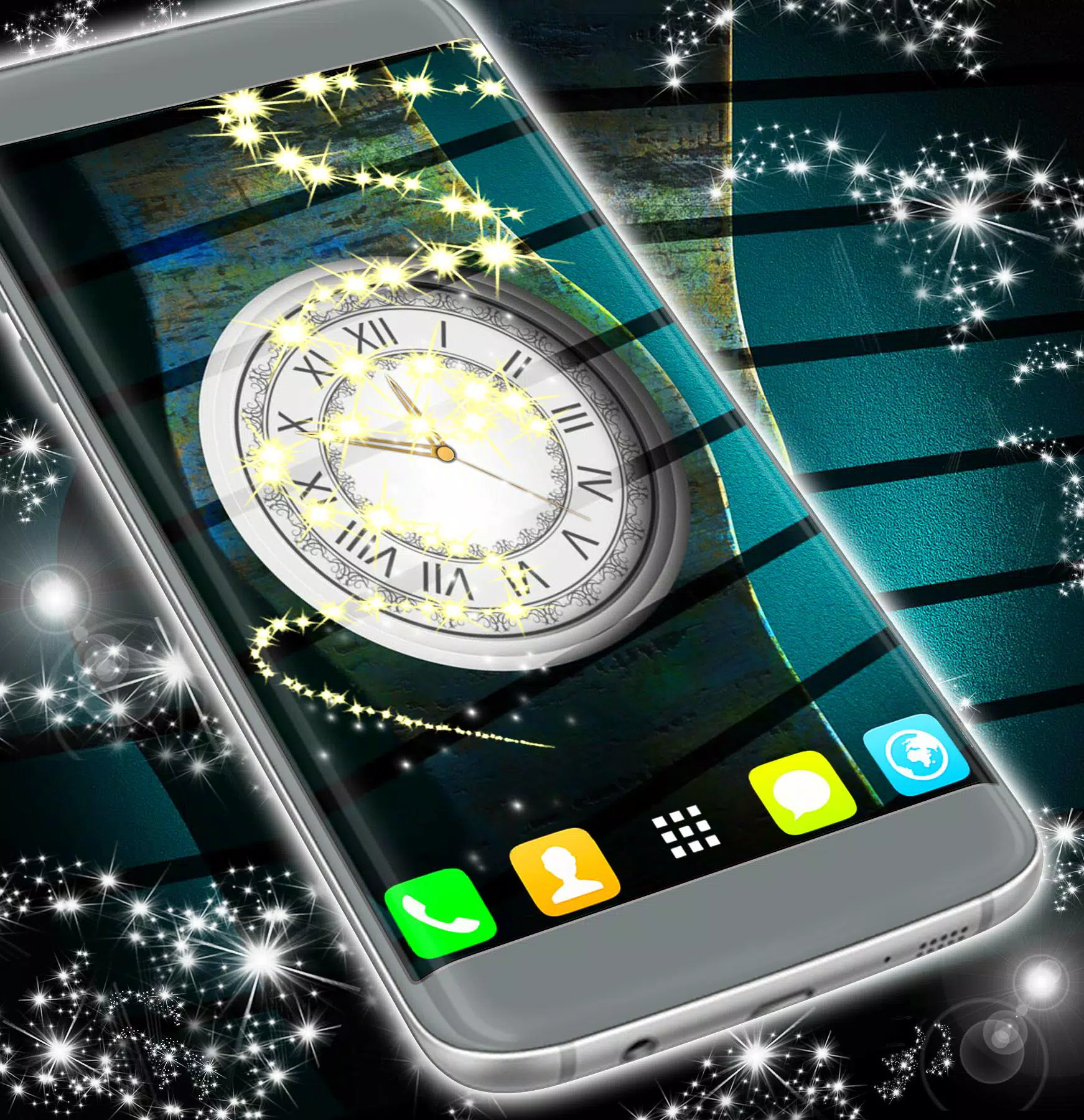 Clock Wallpaper For Mobile Samsung