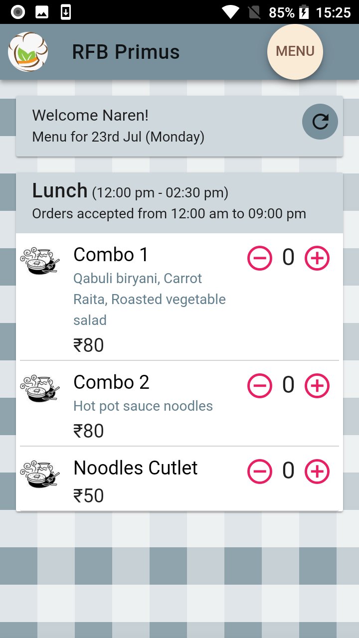 RFB Primus FoodServe APK for Android Download