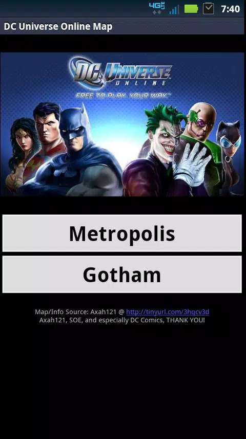 Dc Universe Online City Maps