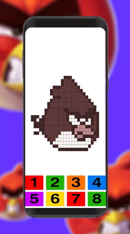 Minecraft Pixel Art Grid Angry Birds