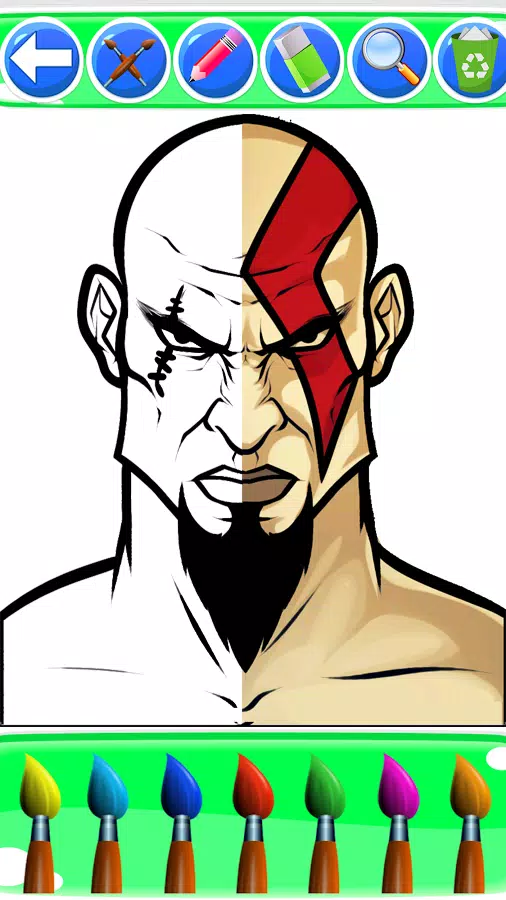 Kratos Coloring Pages