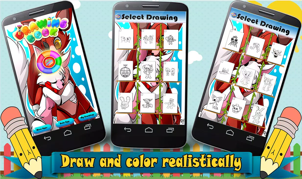 Fnaf Foxy And Mangle Coloring Pages