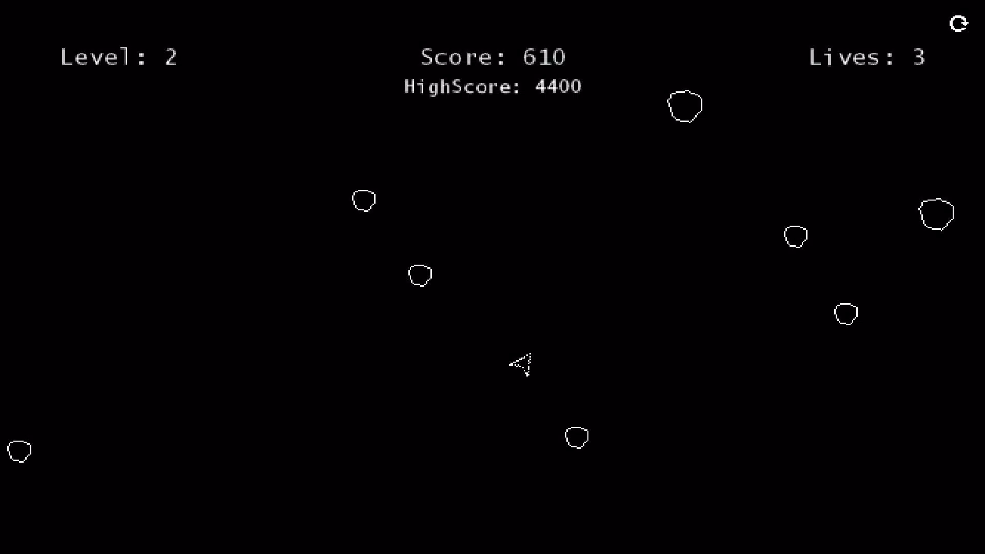 Asteroids Video Game Wallpaper