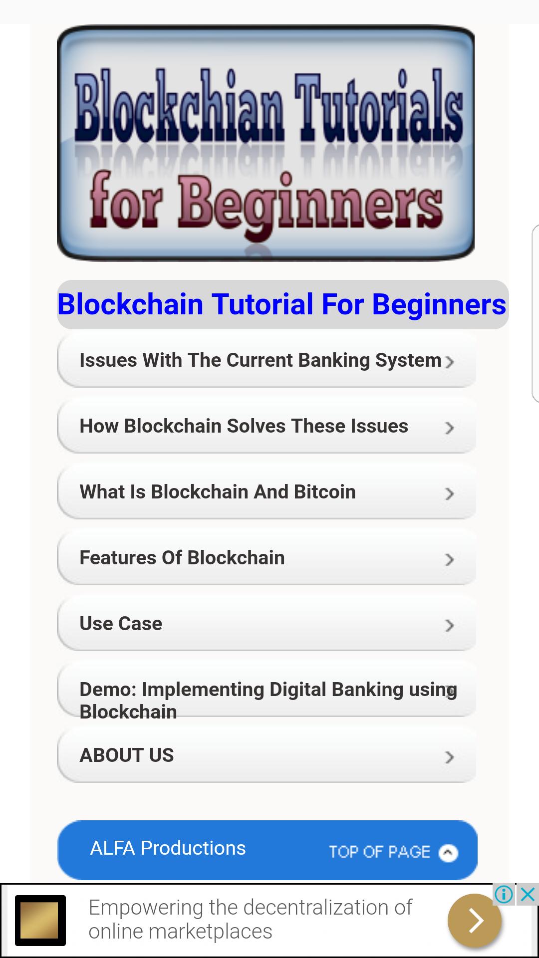 Blockchain Tutorials For Beginners Apk For Android Download