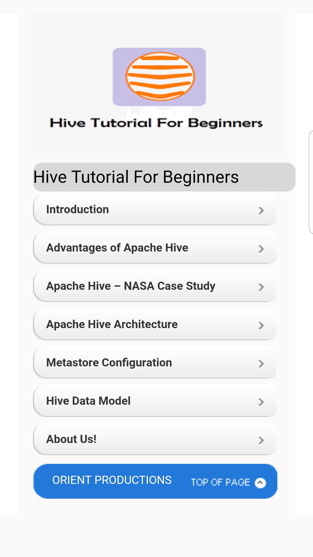 Hive Tutorial For Beginners Apk For Android Download