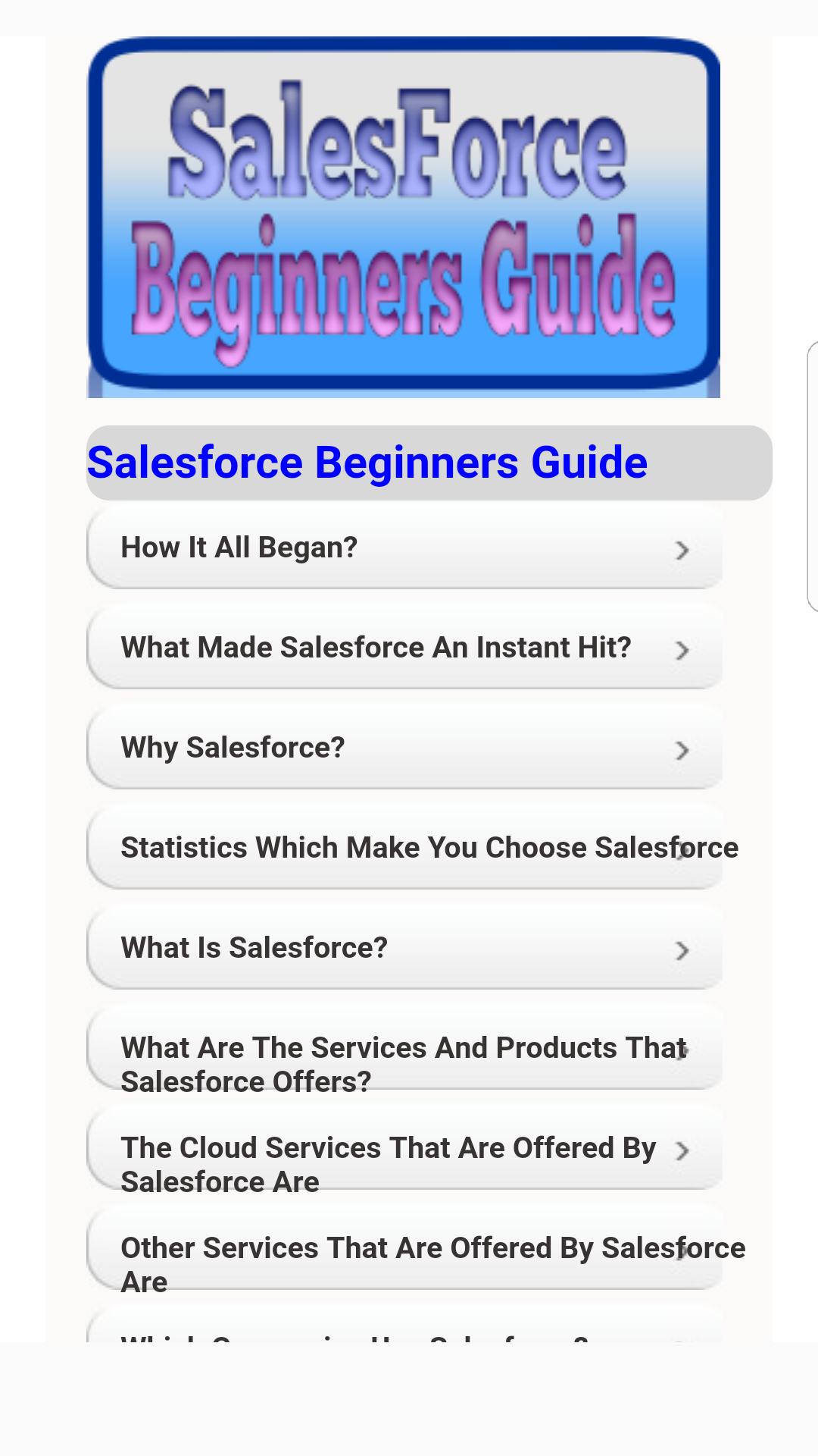 Salesforce Beginners Guide Apk For Android Download