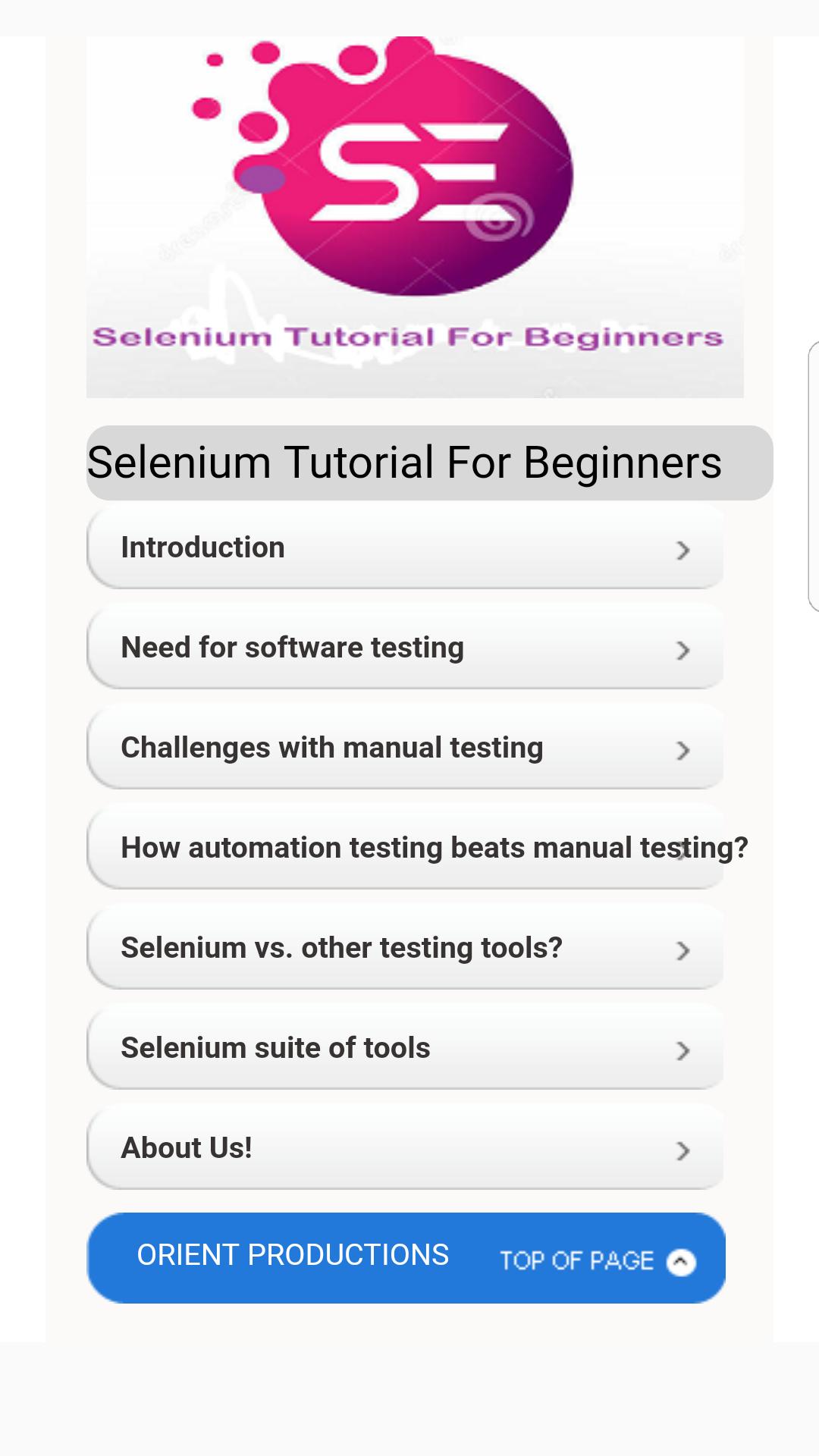 Selenium Tutorial For Beginners APK for Android Download Selenium Tutorial For Beginners APK for Android Download
