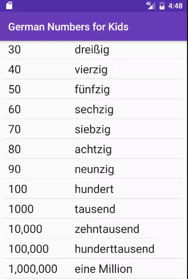German Numbers 1 1000