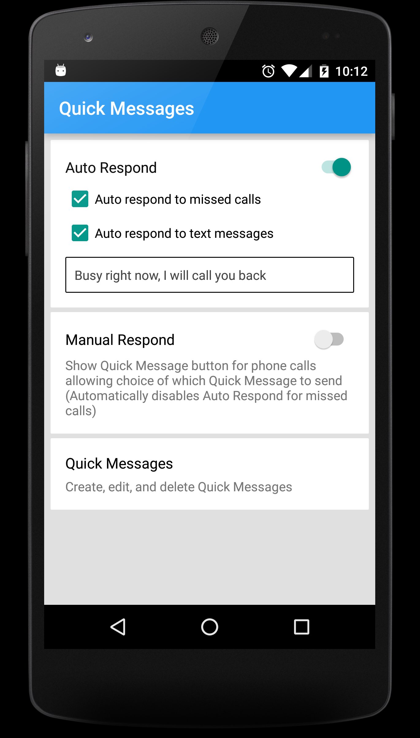 Quick Messages - Auto Respond APK for Android Download