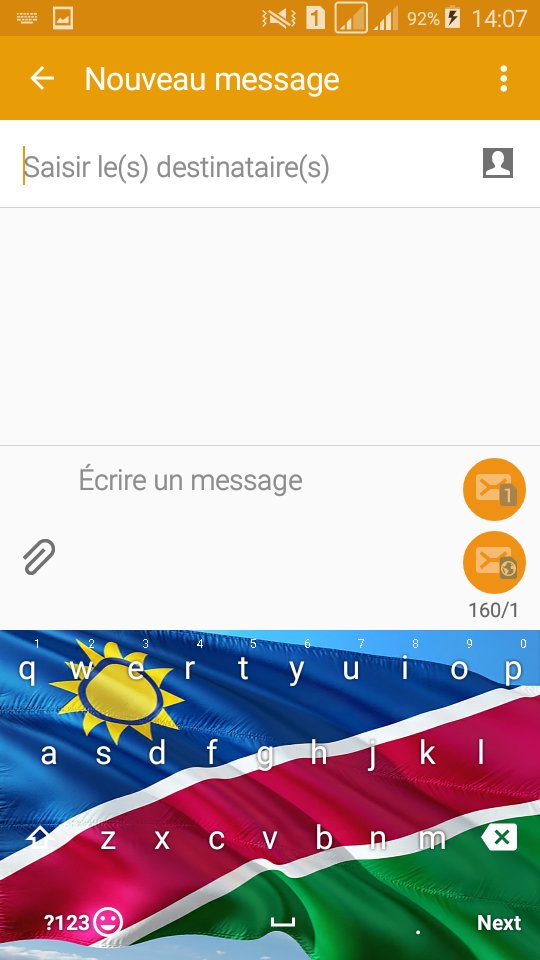 Keyboard Namibia flag Theme & Emoji APK for Android Download