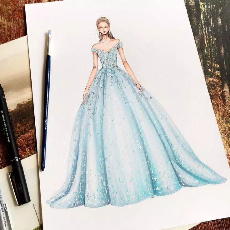 Party Dress Sketches