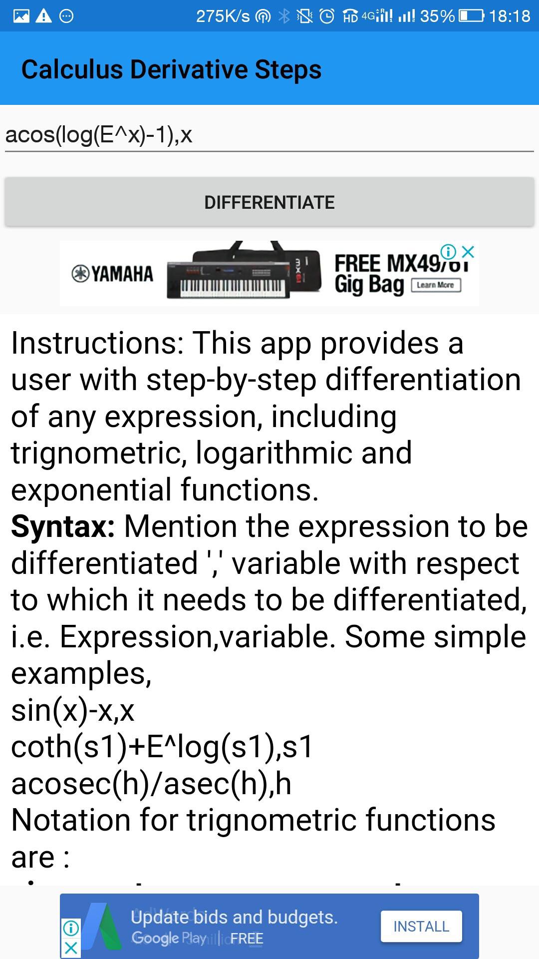 Скачать Derivative Step-by-Step APK для Android - Последняя Версия