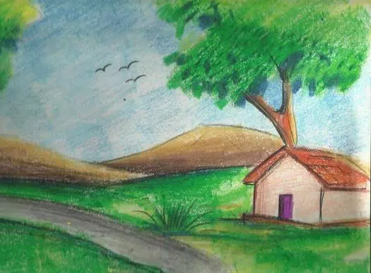 Simple Scenery Pictures To Draw Easily