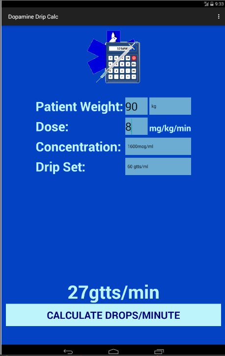 Paramedic Dopamine Calculator APK für Android herunterladen