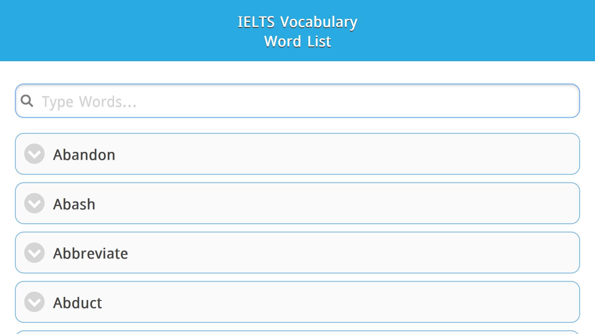 IELTS Vocabulary Word List APK ielts-vocabulary-word-list-apk