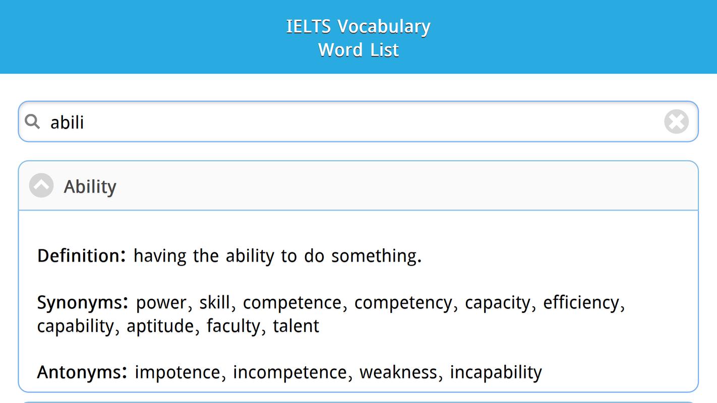 IELTS Vocabulary Word List Para Android APK Baixar ielts-vocabulary-word-list-para-android-apk-baixar