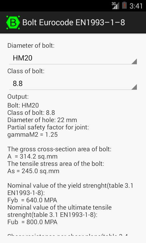 Bolt by Eurocode EN1993-1-8 APK for Android Download