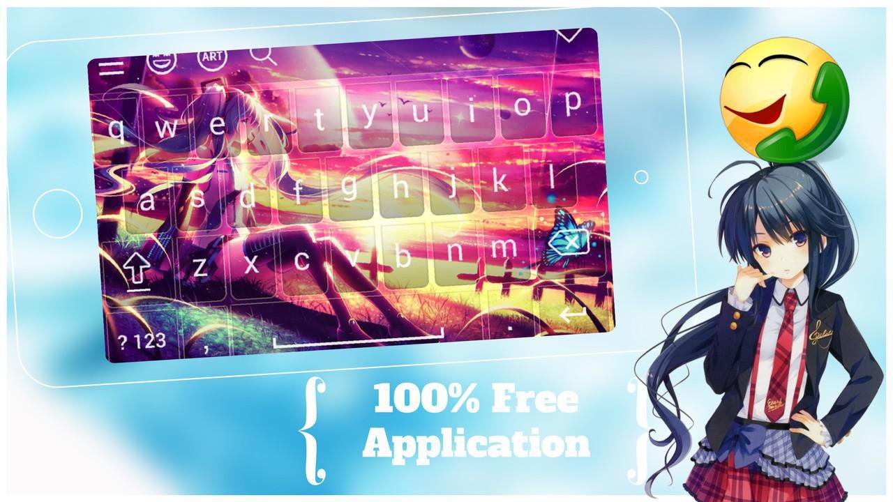 Girls Anime Keyboard Emoji APK for Android Download