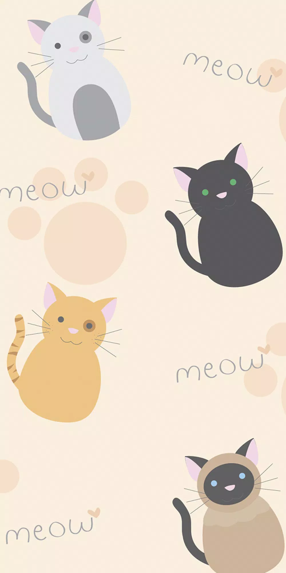 Cute Animated Cats Wallpaper